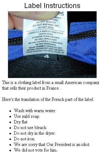 Politically Correct Label? - Vagablond